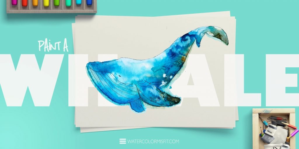 How to Paint a Watercolor Whale in 7 Easy Steps – Watercolor Misfit
